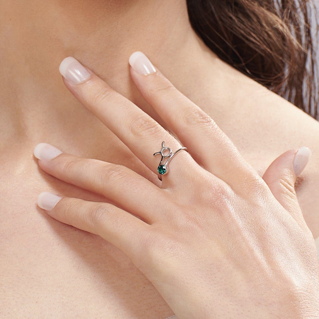 Taurus Zodiac Ring Star Sign Ring Adjustable Constellation - Etsy