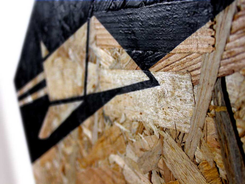 Attack OSB Painting Wood Wall Decor Wall Decor Wall | Etsy
