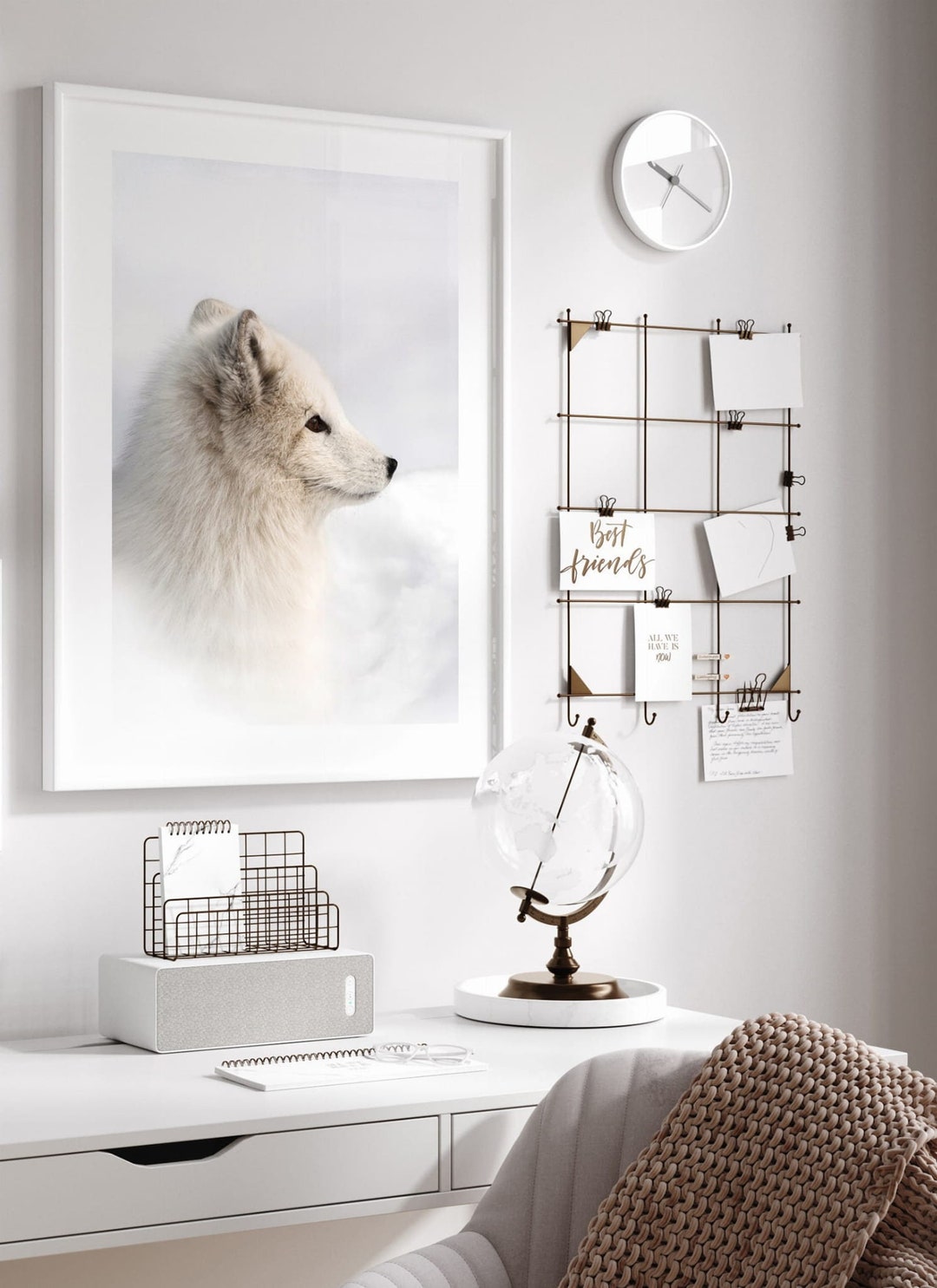 Arctic Fox Poster - Etsy