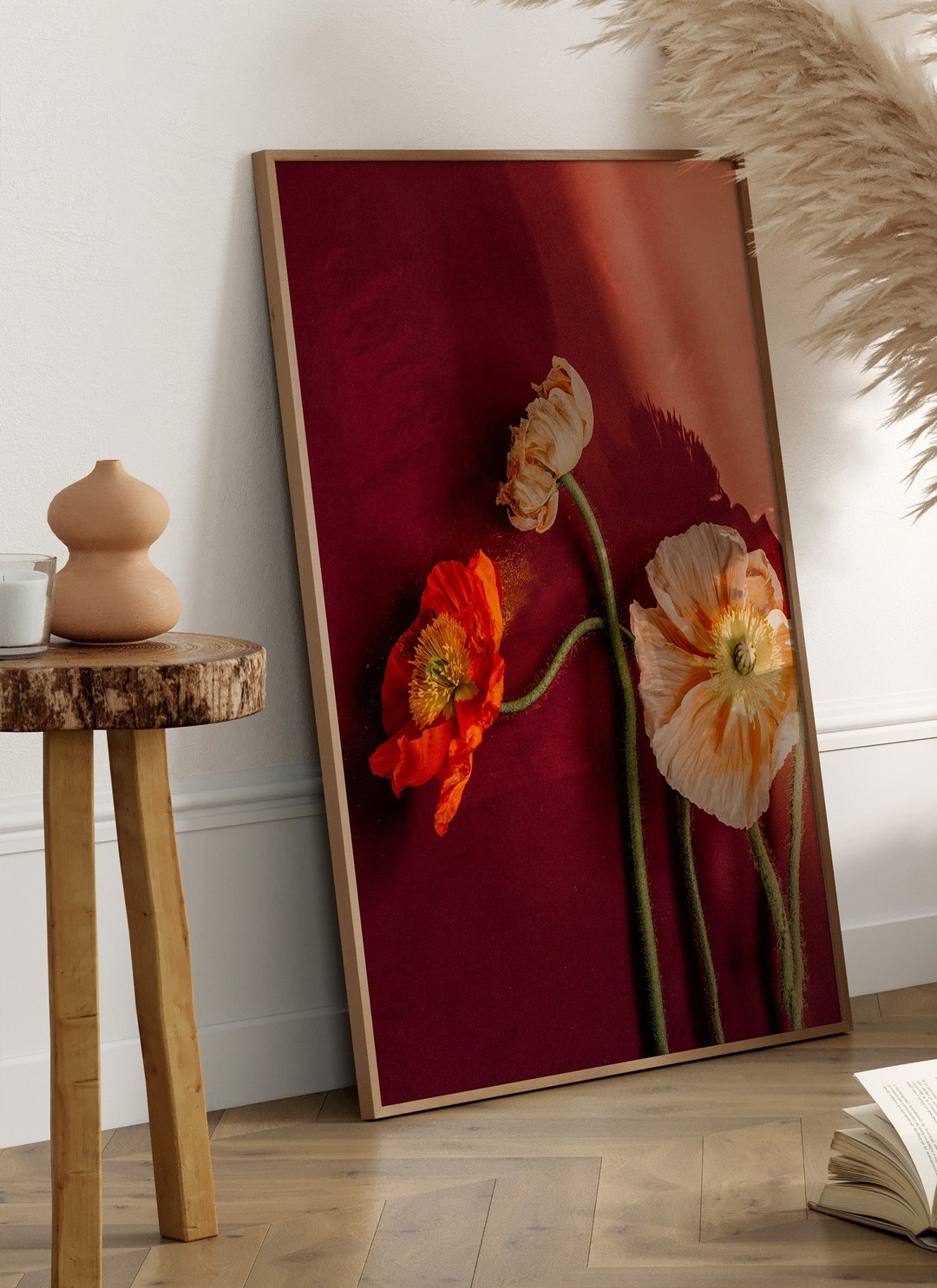 Poppies on Fire Poster - Etsy