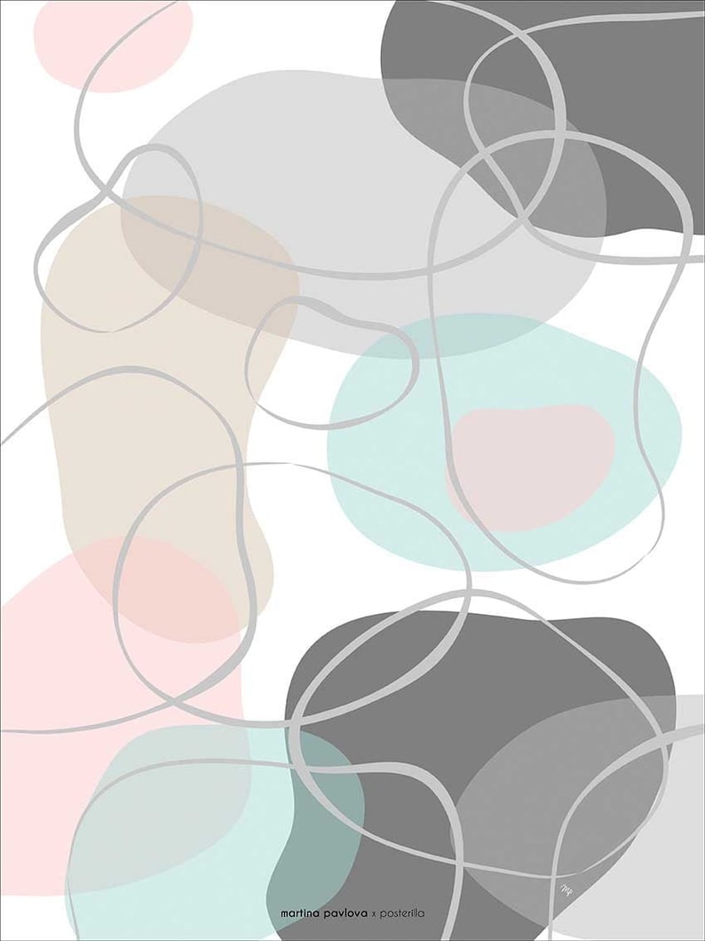 Pastel Spots Poster - Etsy