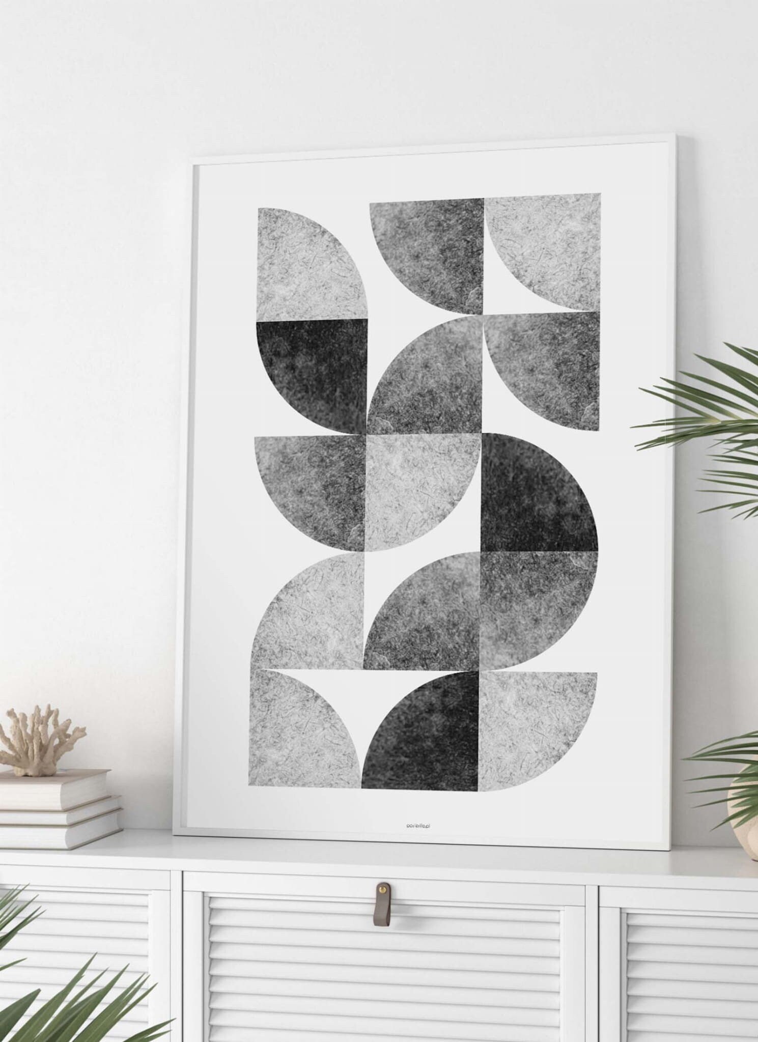 Geometric Puzzle Poster - Etsy