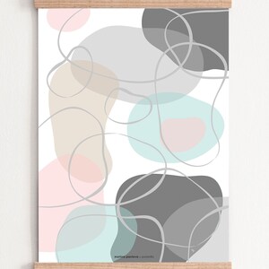 Pastel Spots Poster - Etsy