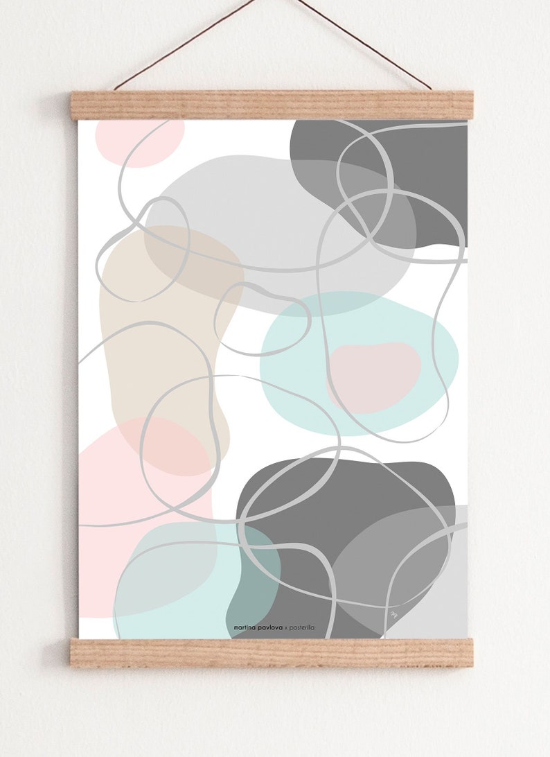 Pastel Spots Poster - Etsy
