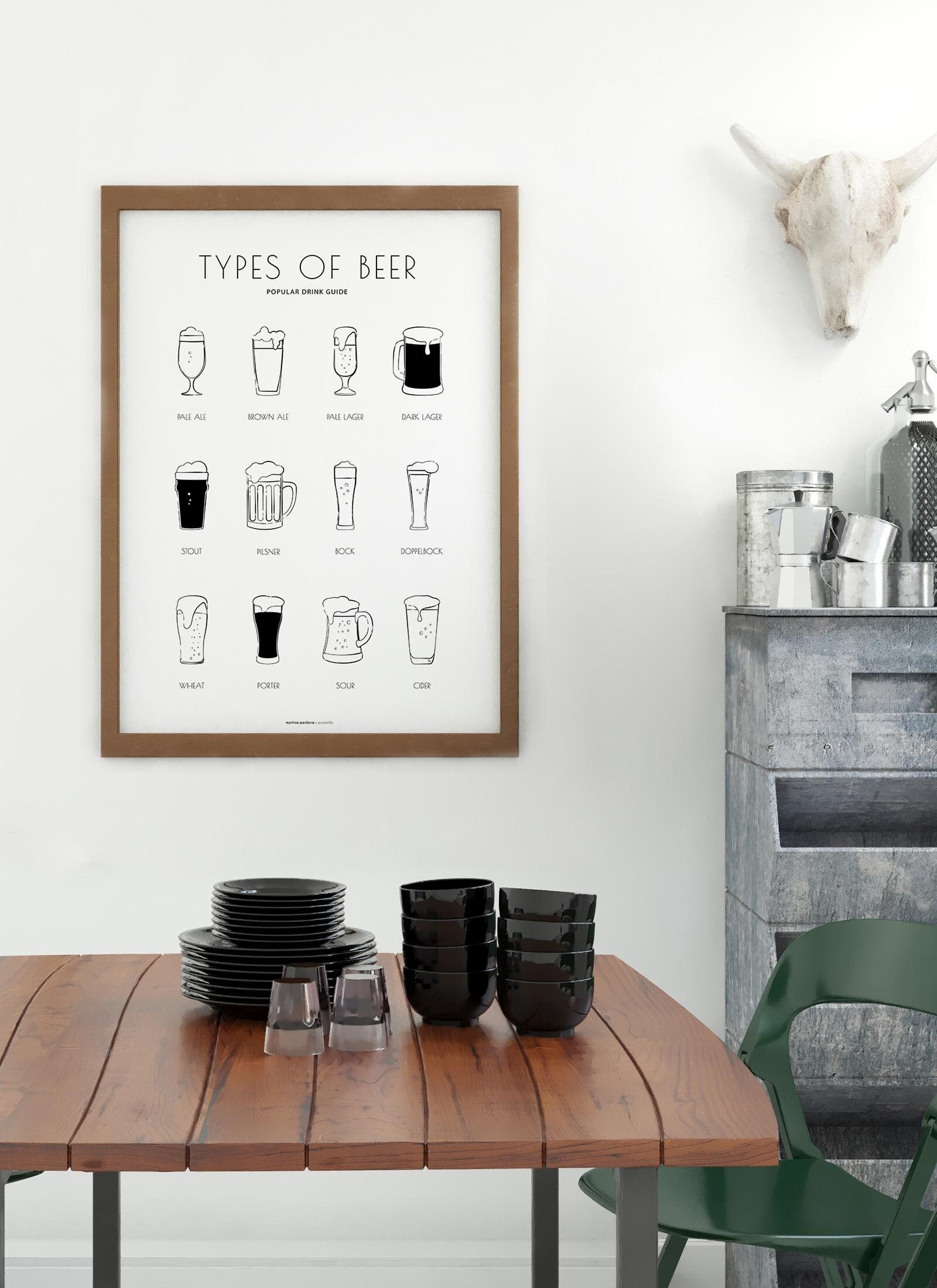 Types of Beer Poster - Etsy