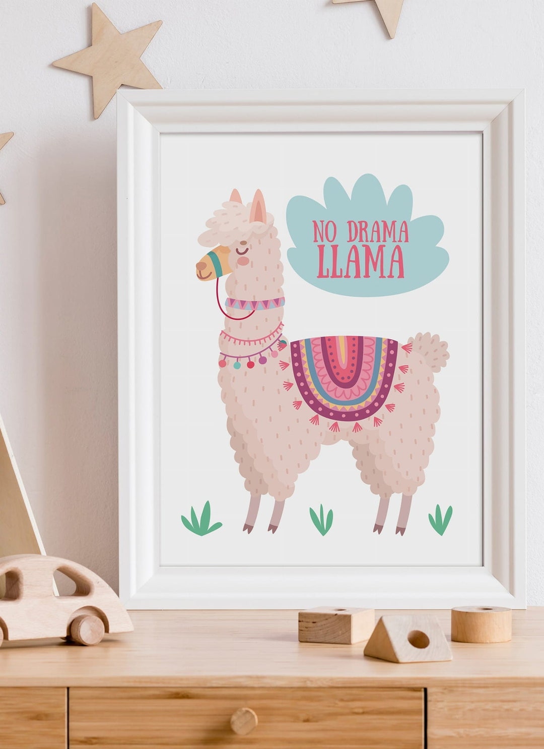 No Drama Llama Poster - Etsy