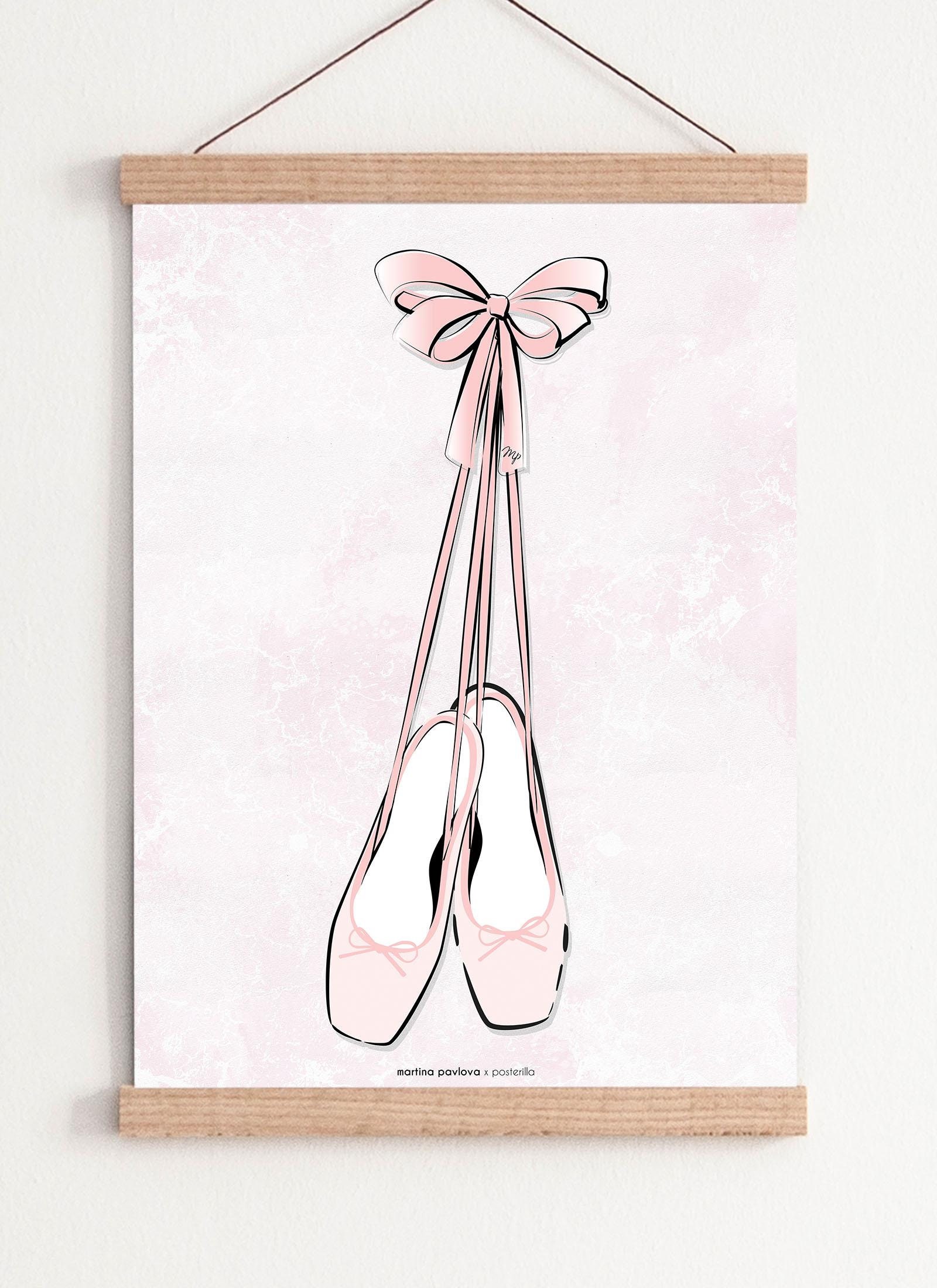 Ballerina Shoes Poster - Etsy