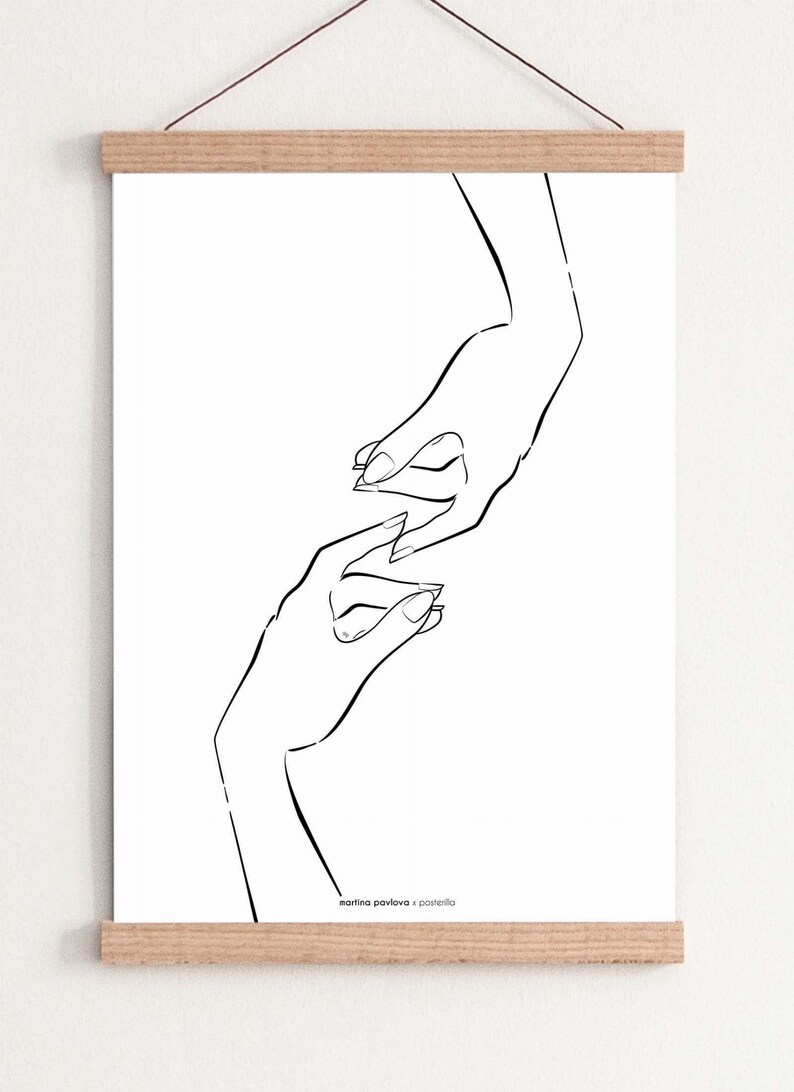 Hands II Poster - Etsy