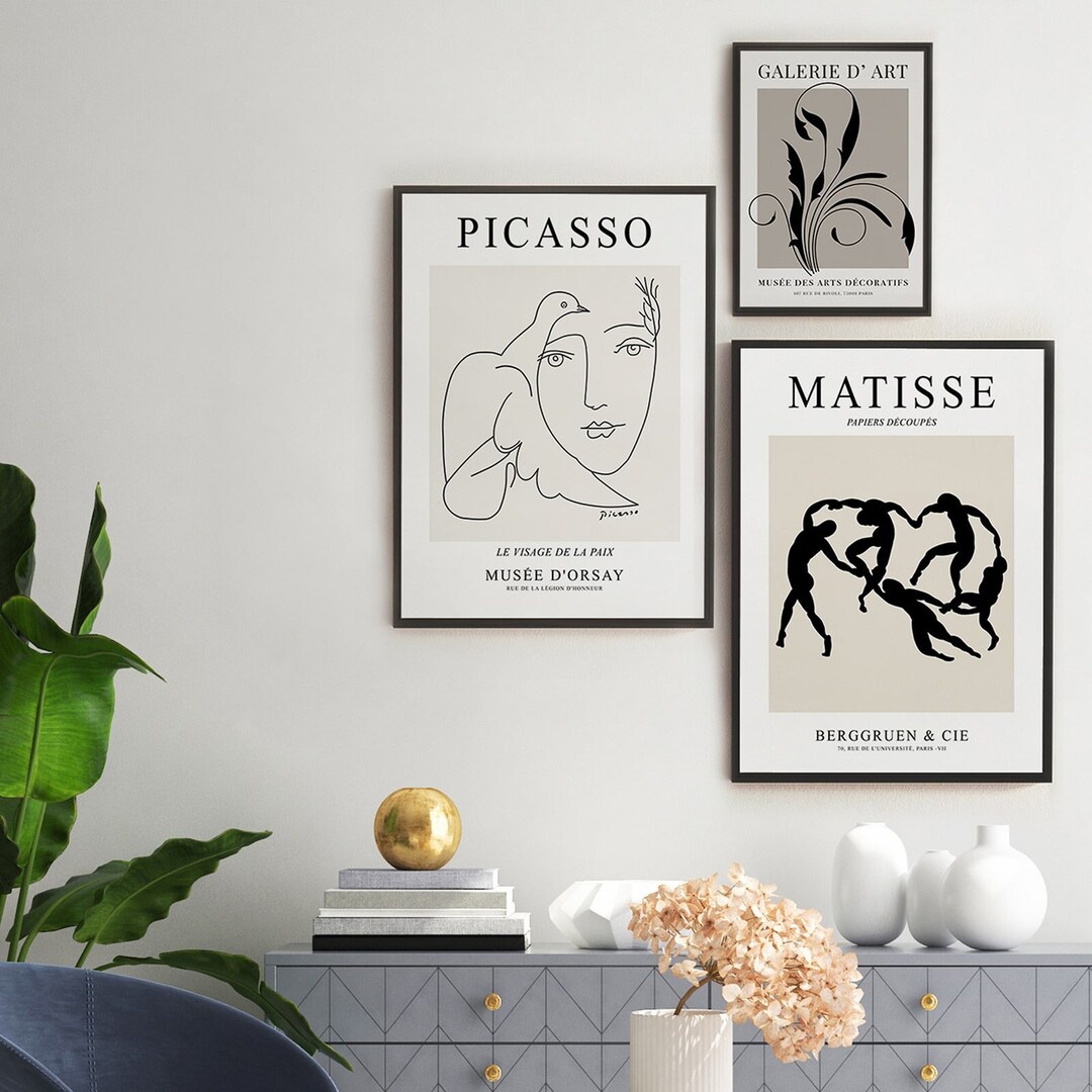 Set of 3 Posters: in the Gallery - Etsy