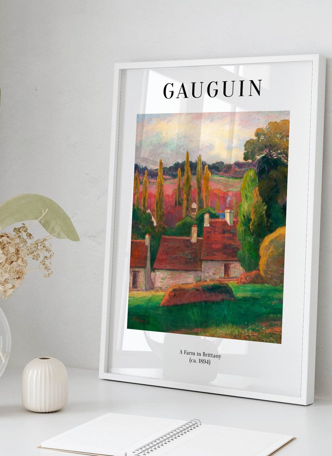 Paul Gauguin - A Farm in Brittany (ca. 1894) Poster - Etsy