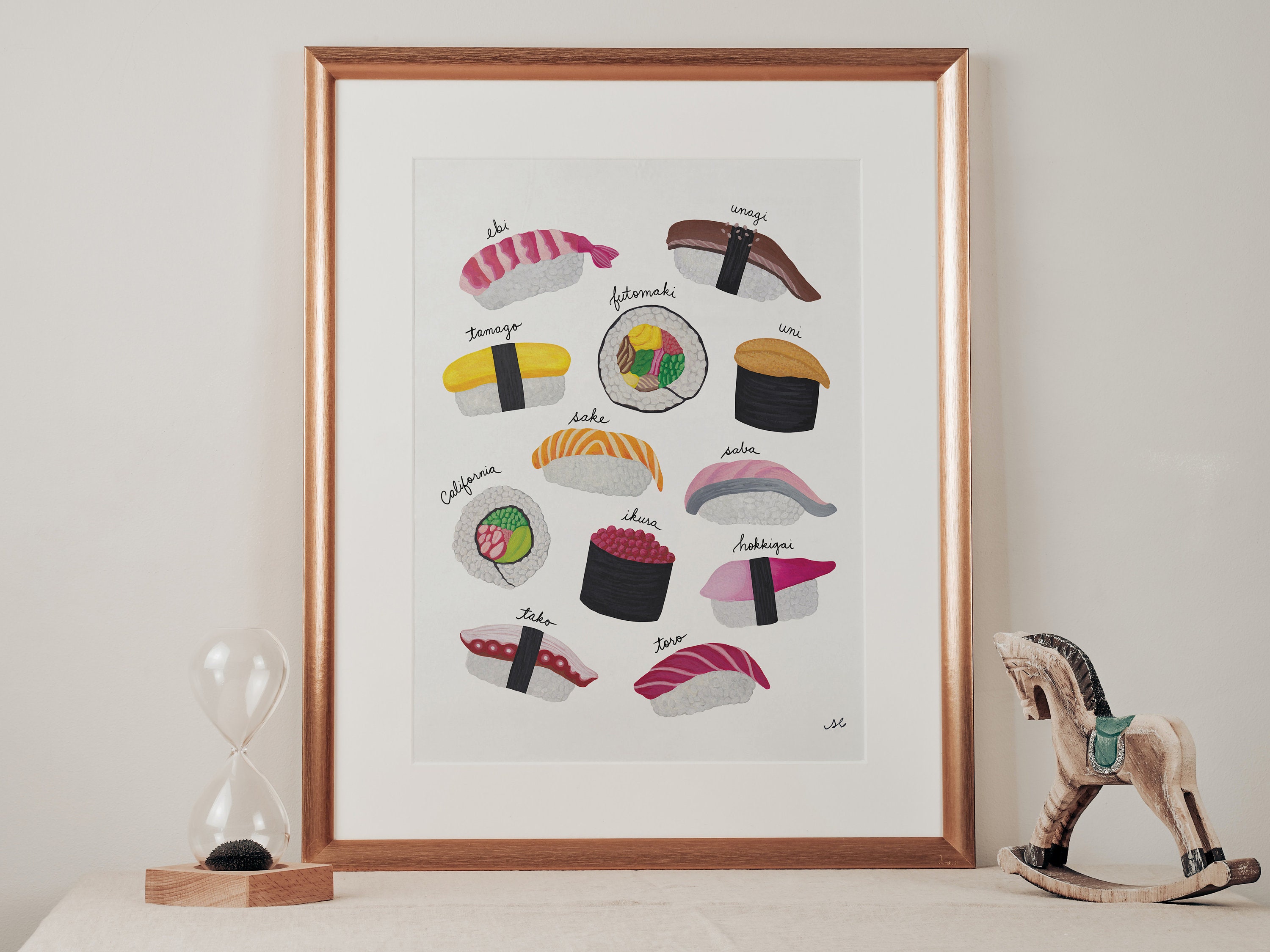 DIGITAL DOWNLOAD: Know Your Sushi Chart (8x10 Nigiri and Maki Food ...