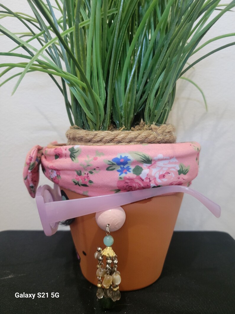 Clay 6 Inch Pot Head Planter - Etsy