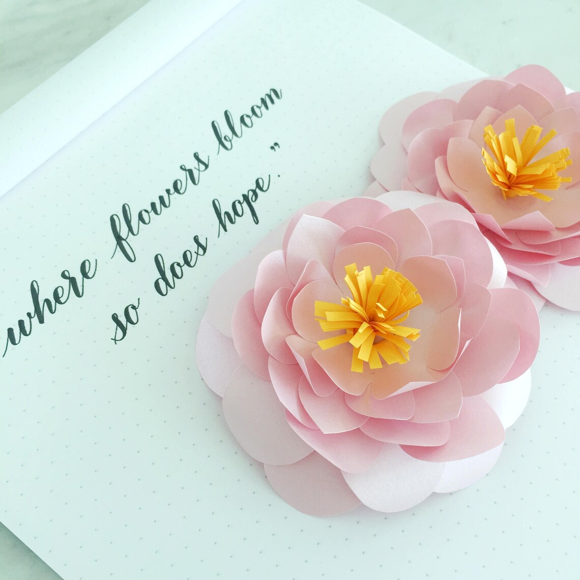 Paper Camellia Template Flower Template Paper Flower - Etsy Singapore
