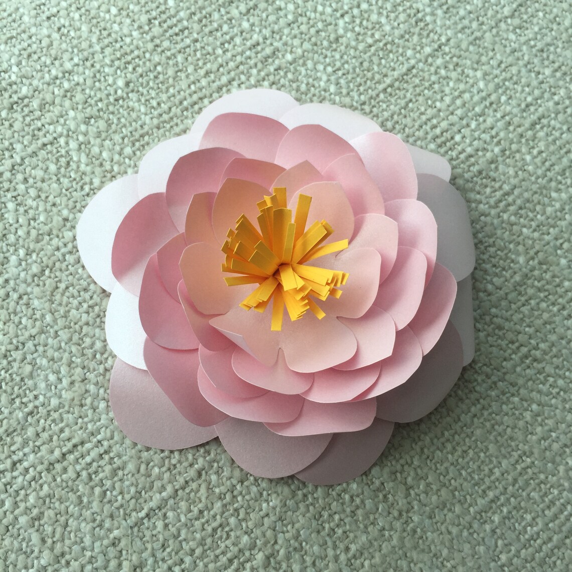 Paper Camellia Template Flower Template Paper Flower - Etsy Singapore