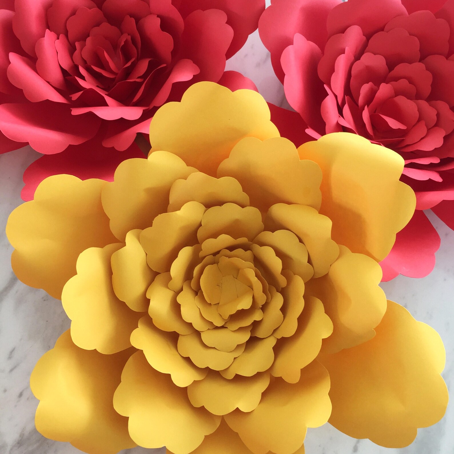Paper Flower Template | Flower Template | Paper Flower Backdrop ...