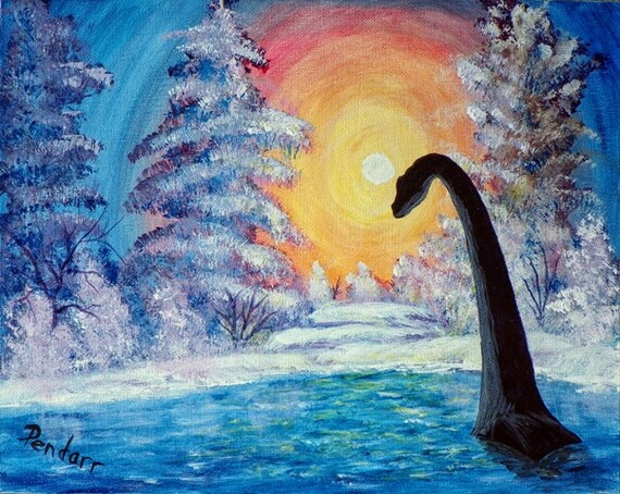 Original 11 X 14 Acrylic Painting Nessy | Etsy