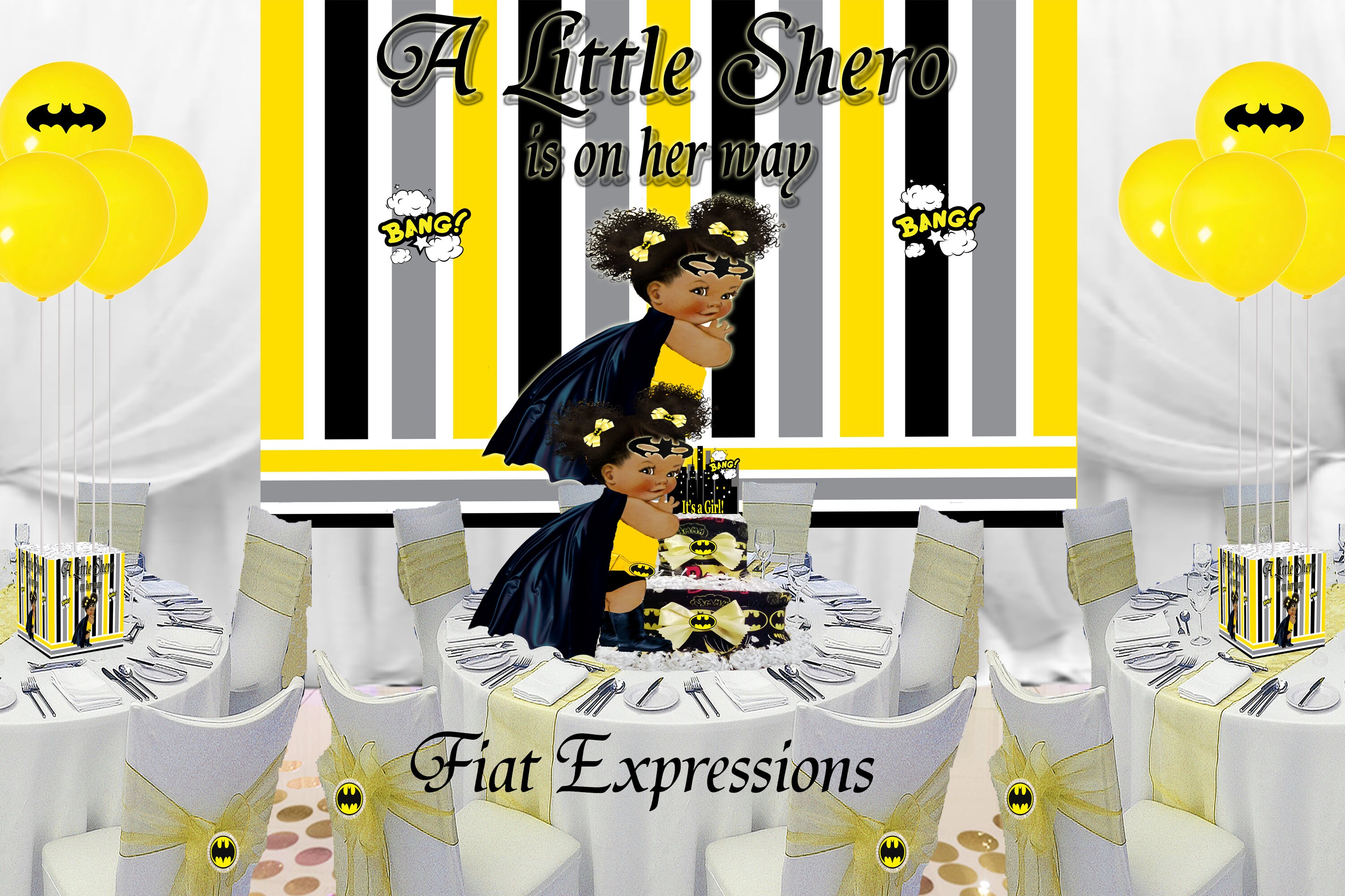 Super Shero Bat Girl 2 Tier Diaper Cake With 2 or 4 Bat Girl - Etsy