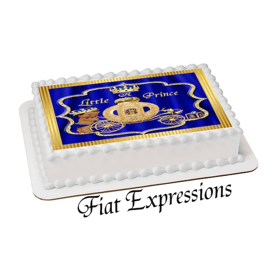 Prince Baby Shower Sheet Cakes
