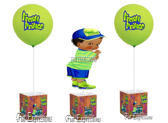 Fresh Prince Baby Shower Centerpiece by Fiat Expressions | Catch My Party