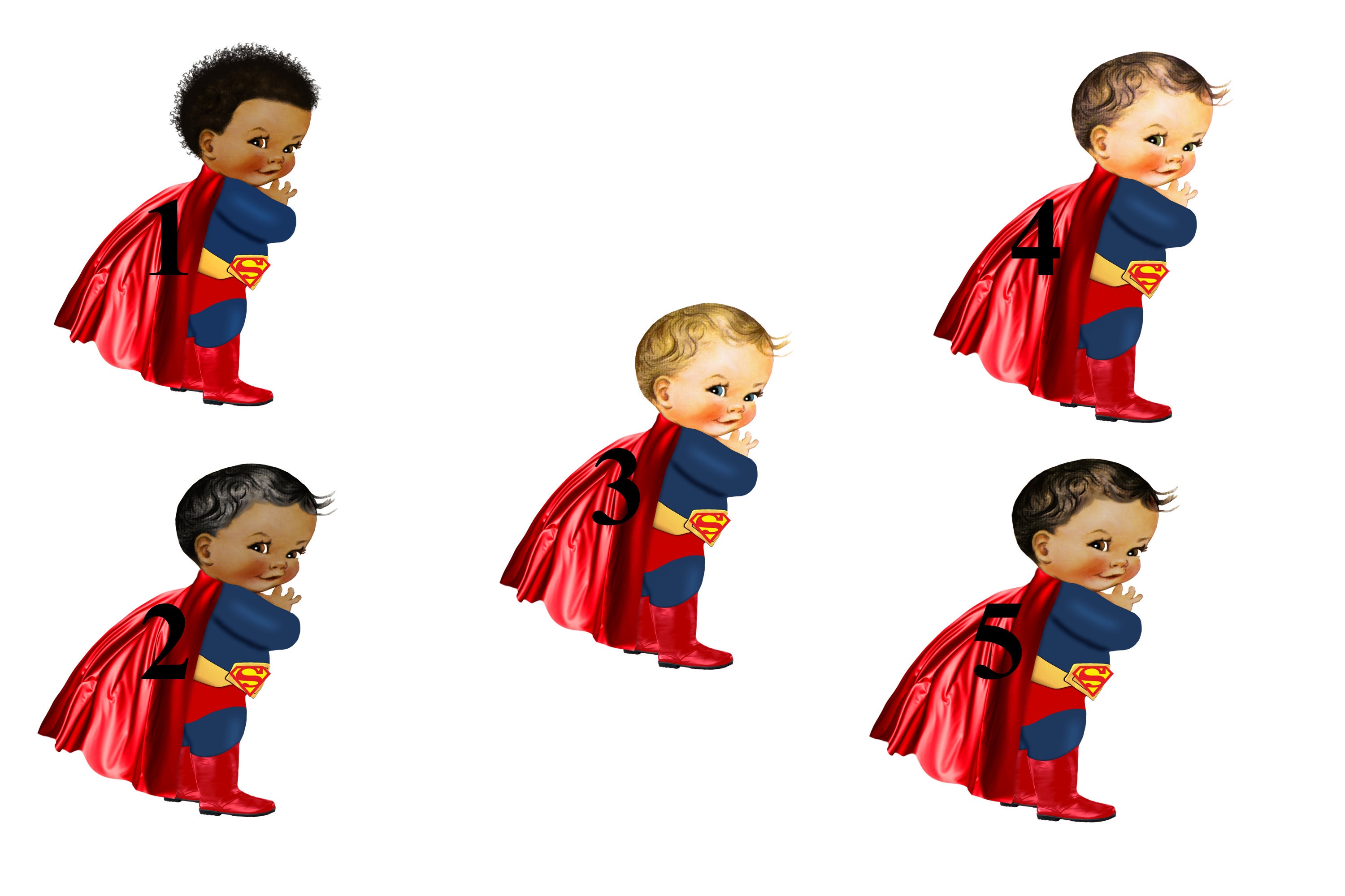 Cute Baby Superman Cartoon