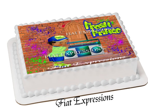 Fresh Prince Baby Shower Edible Cake Image Digital File | Etsy