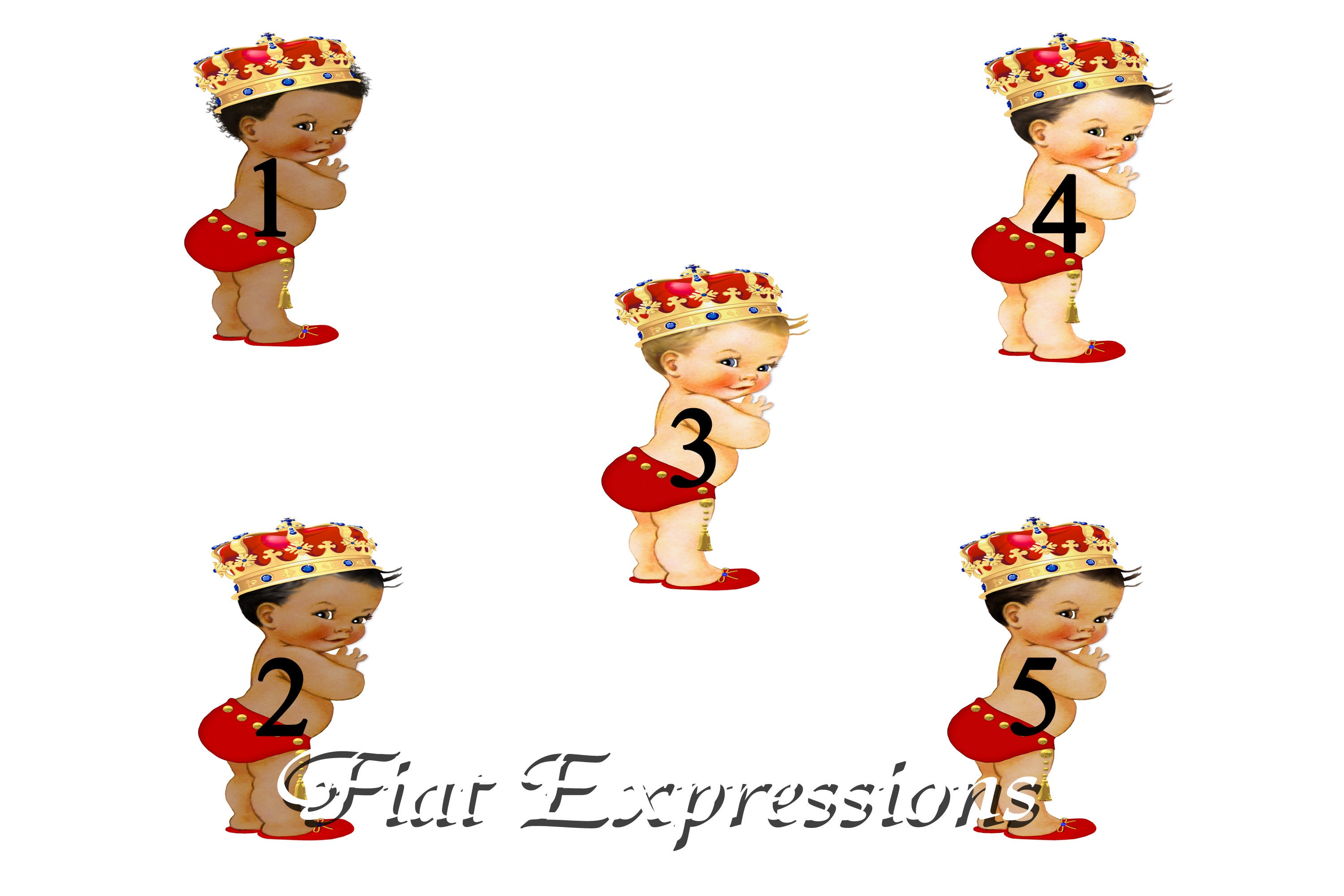 Prince Red & Gold Edible Cake Baby Shower Digital File - Etsy