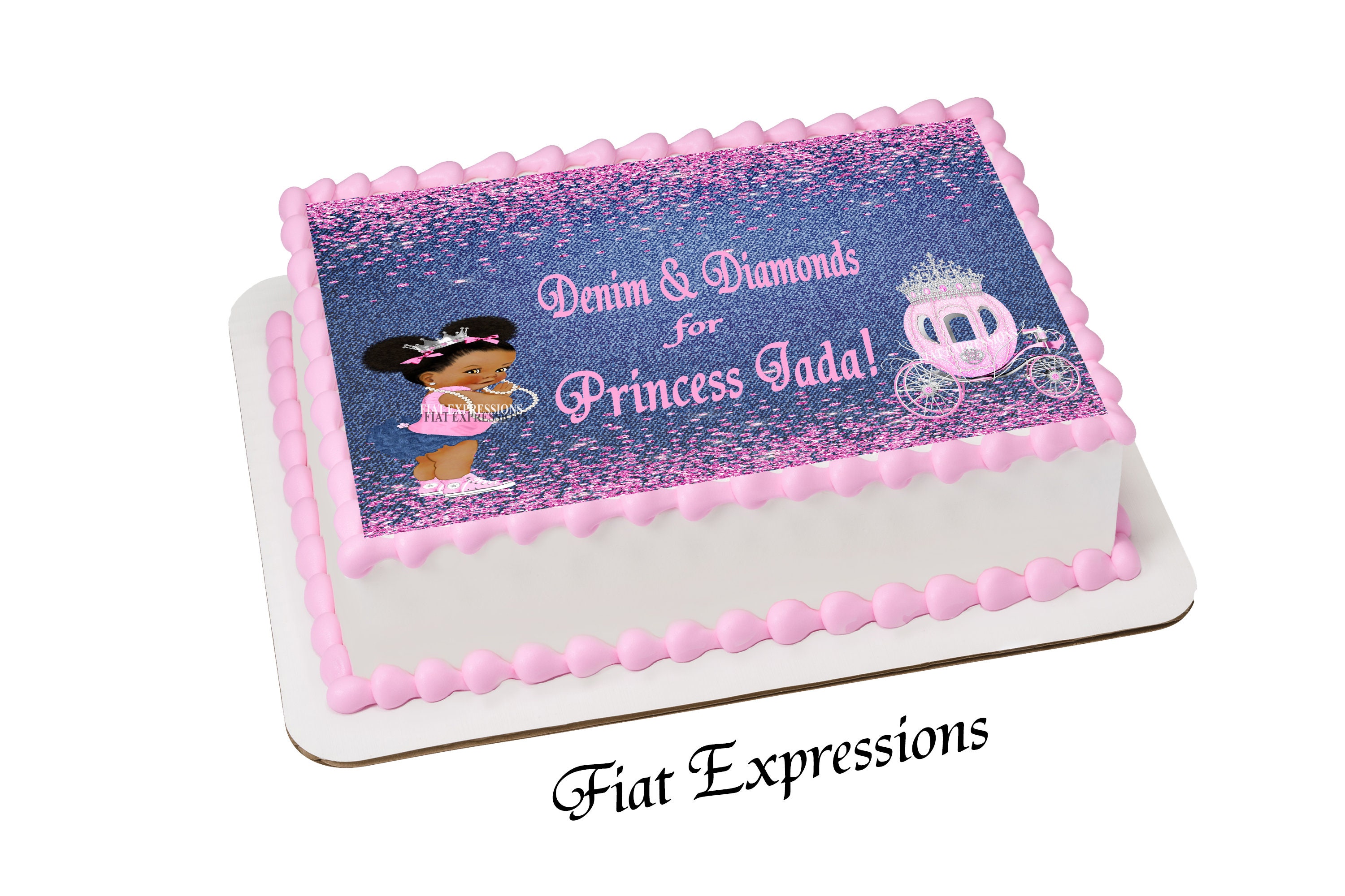 Denim And Diamonds Cake