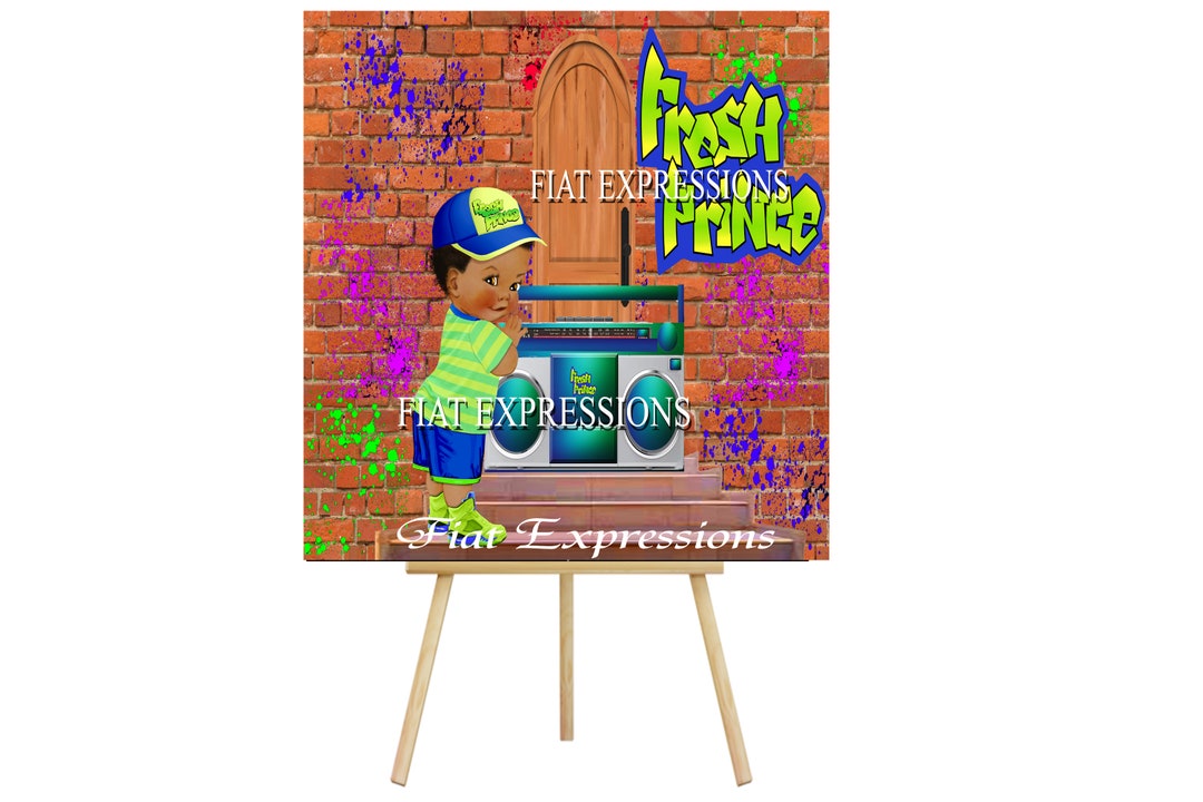 Fresh Prince Baby Shower Poster Backdrop Digital File DIGITAL - Etsy