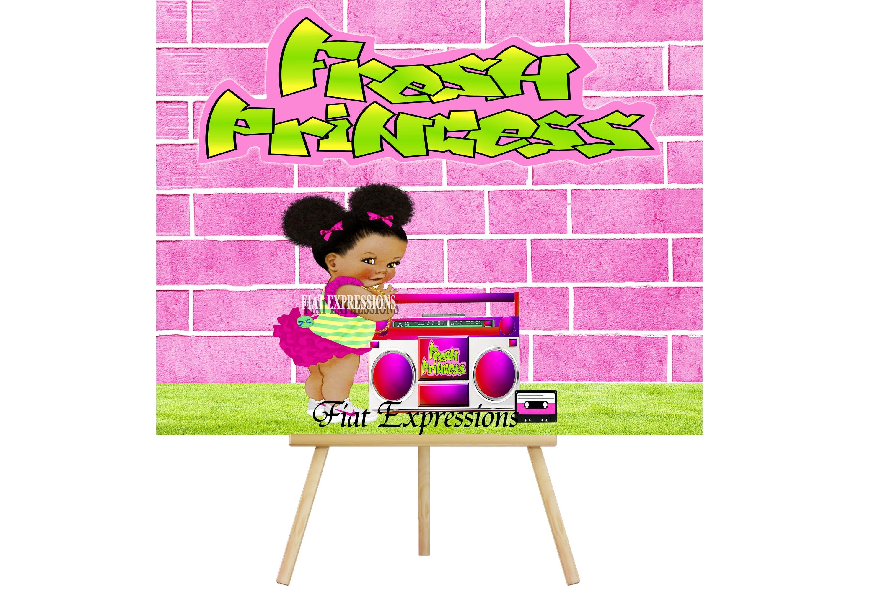 Fresh Princess Baby Shower Poster Backdrop Digital File DIGITAL - Etsy