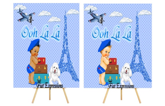 Pairs Boy Blue Baby Shower Backdrop Baby Shower Decor Baby | Etsy