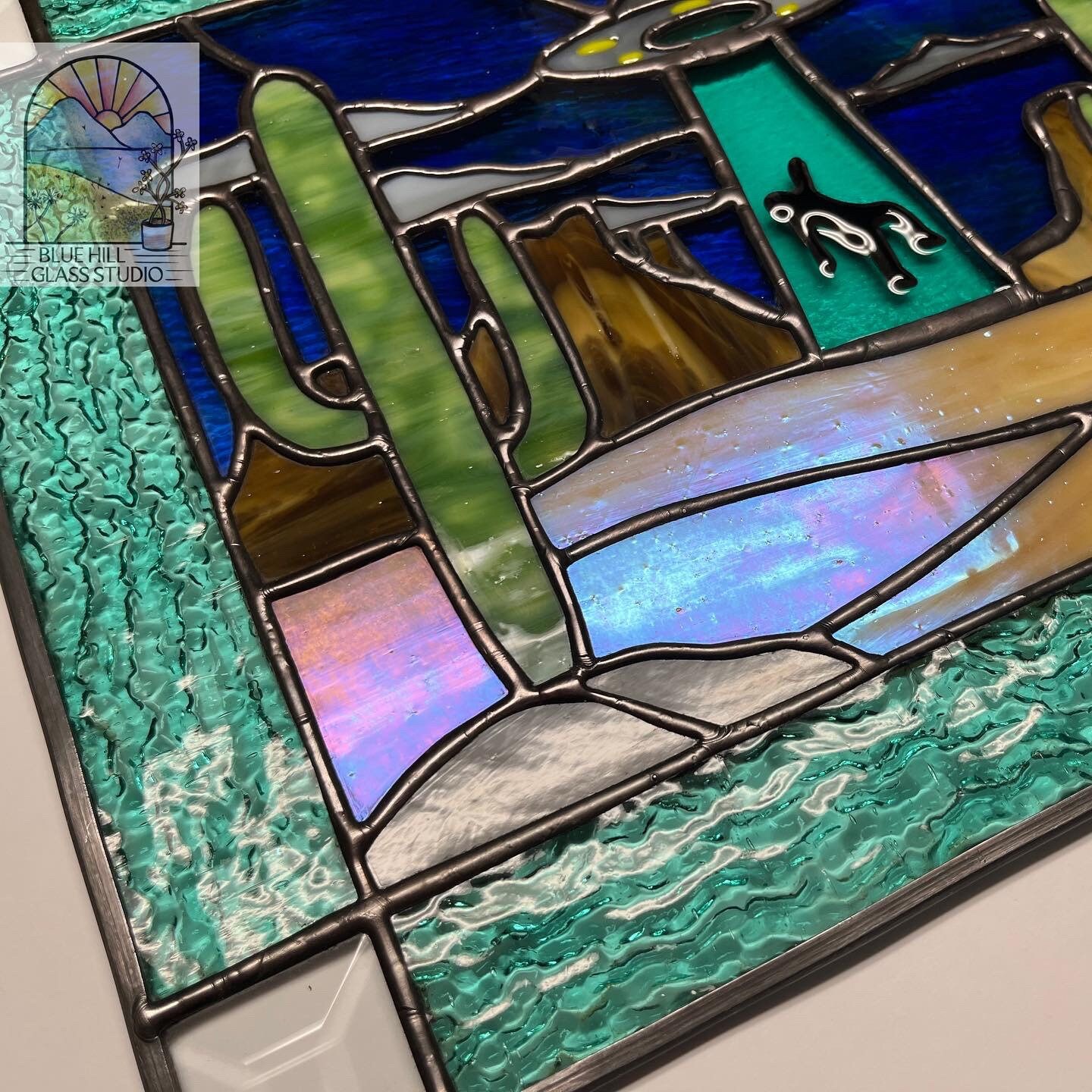 Beam Me up Stained Glass Panel Alien Art Alien Abduction - Etsy