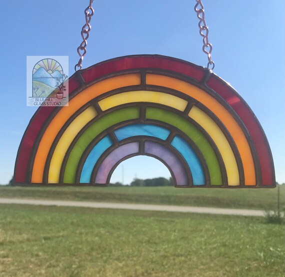 Rainbow Stained Glass Sun Catcher Gift for a Friend | Etsy
