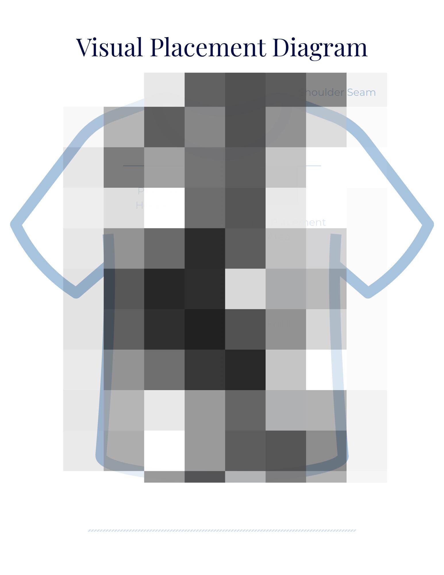 Left Chest Embroidery Placement Guide PDF | Toddler to Adult All Sizes ...
