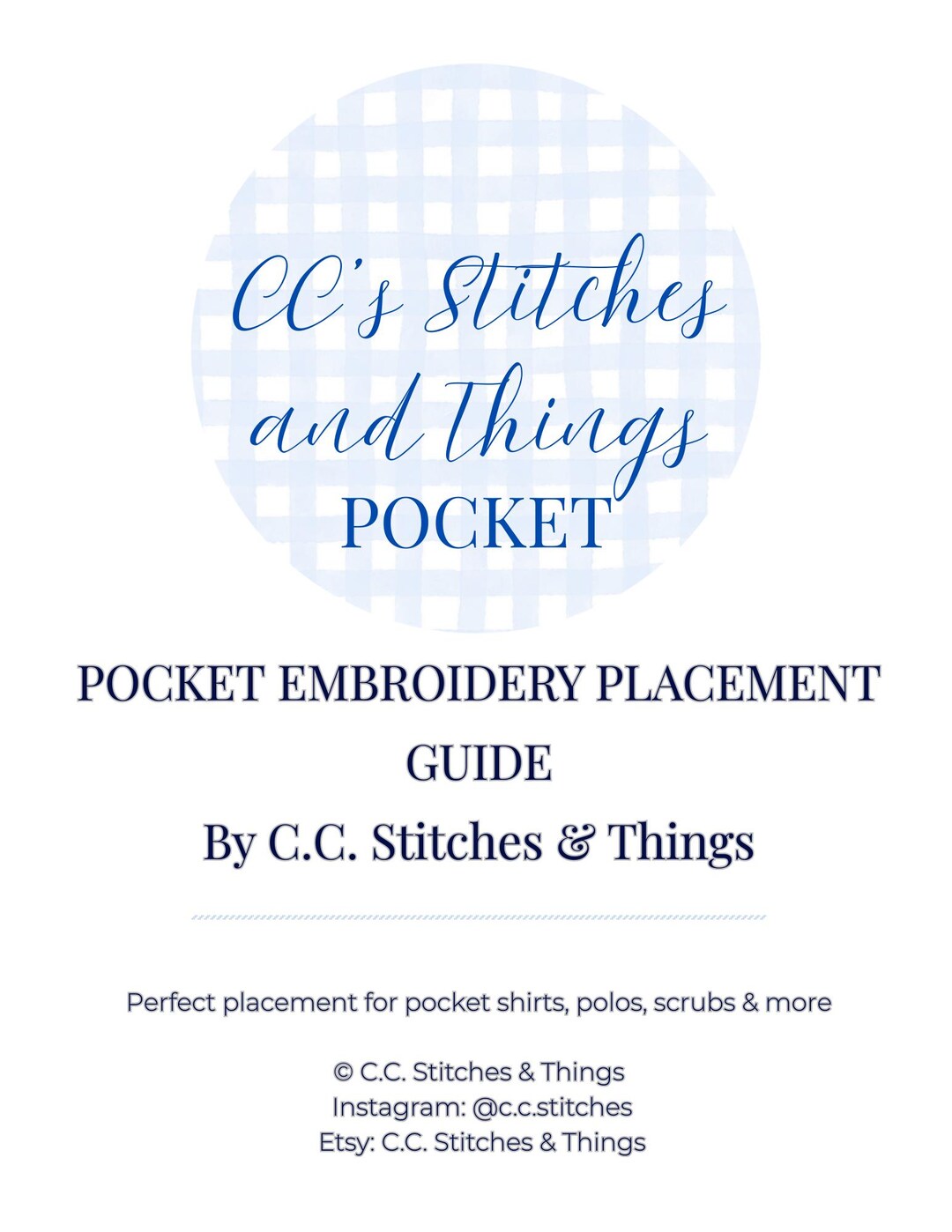 Pocket Embroidery Placement Guide PDF | Shirt Pocket Logo Sizing All ...