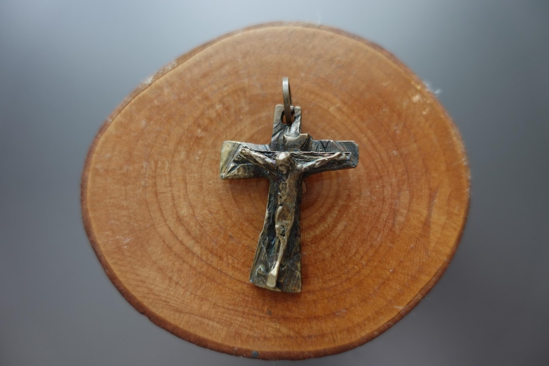 Tau Cross Pendant Bronze . Tau Cross ETSY . Tau Cross Francis ...