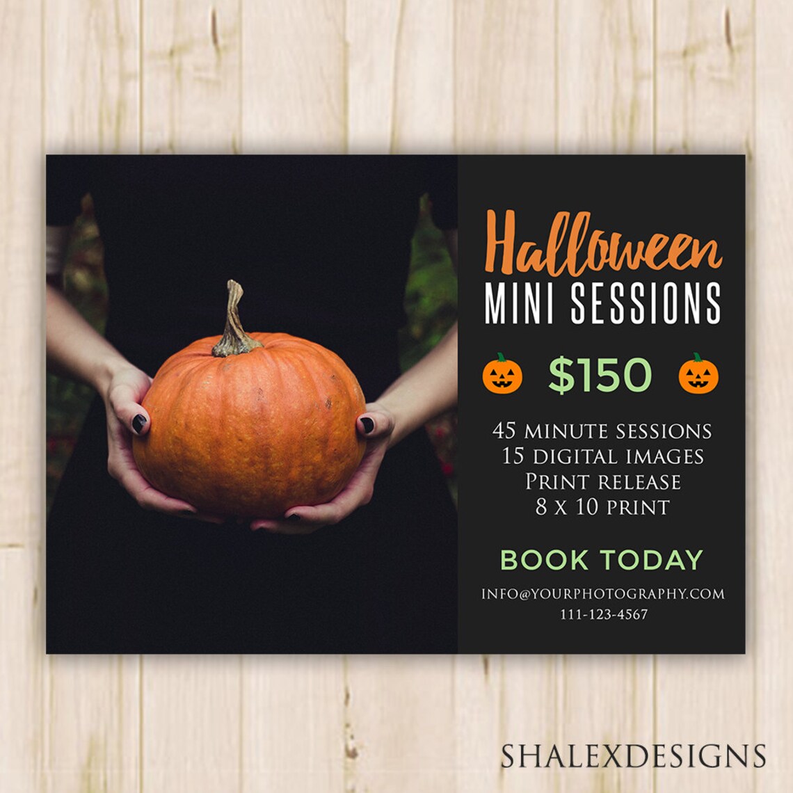 Halloween Marketing Mini Session Board - Booking Ad - Halloween ...