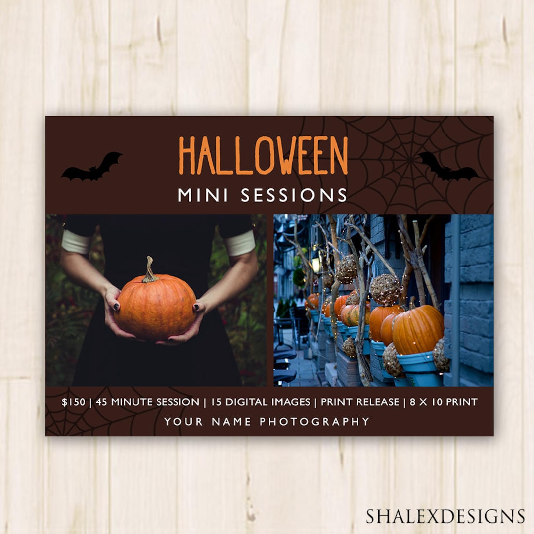 Halloween Mini Sessions Template - Photography Fall Minis, Marketing ...