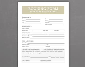 Studio Booking Form | Etsy