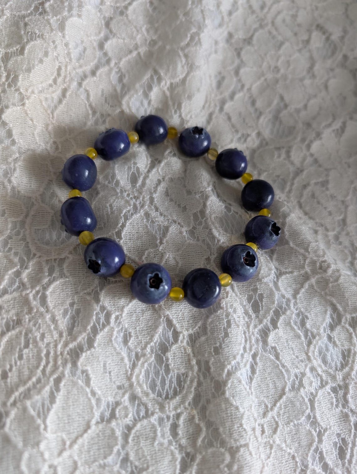 PRE ORDER ONLY (ships February) - Handmade Blueberry Bracelet - Etsy