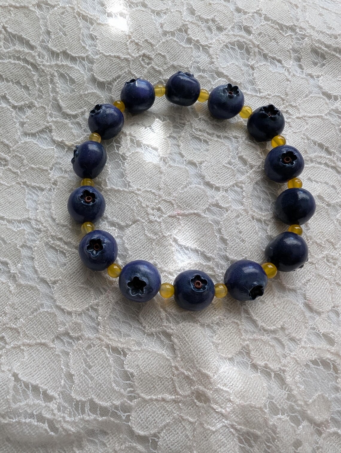 PRE ORDER ONLY (ships February) - Handmade Blueberry Bracelet - Etsy