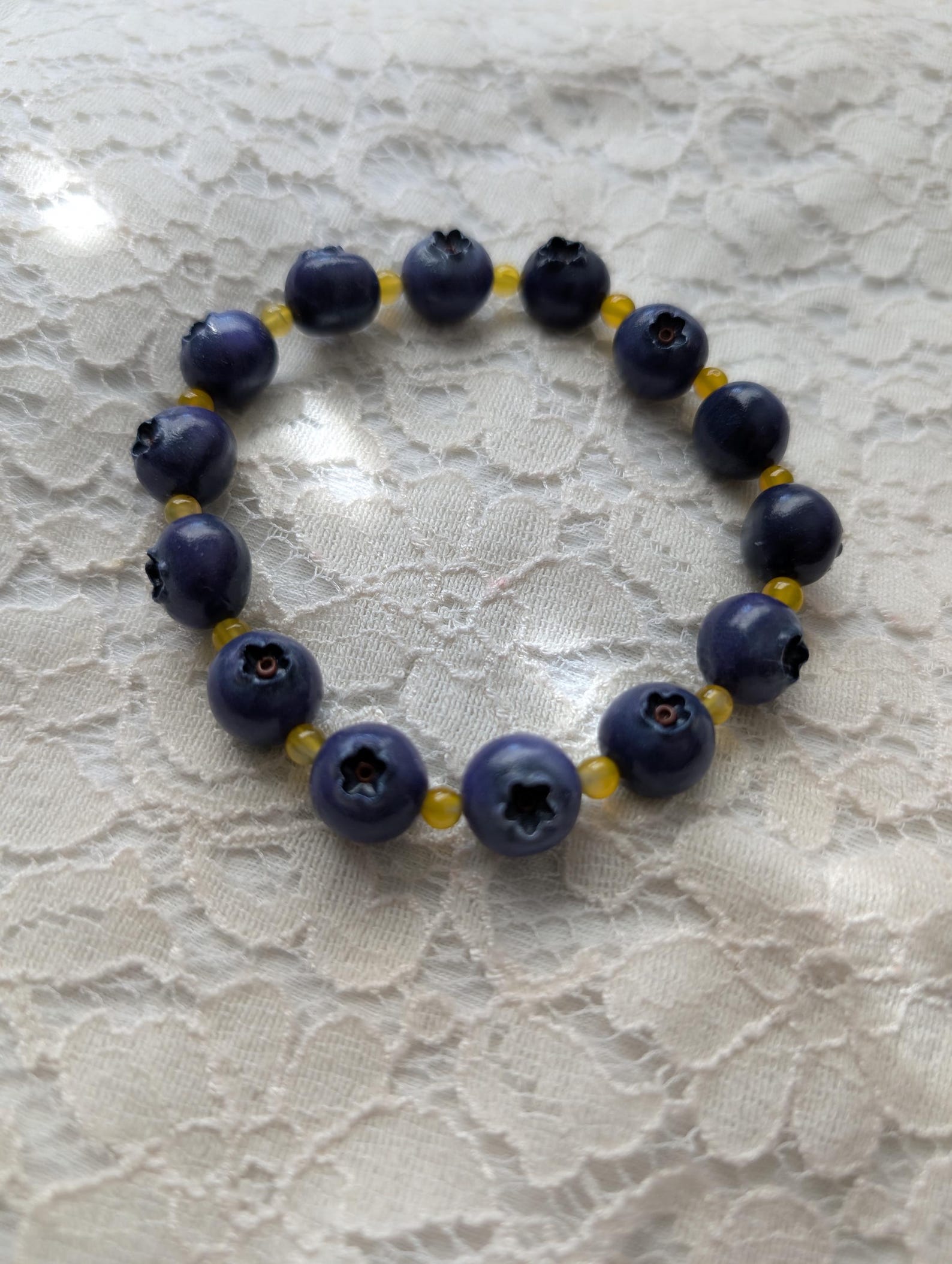 PRE ORDER ONLY (ships February) - Handmade Blueberry Bracelet - Etsy