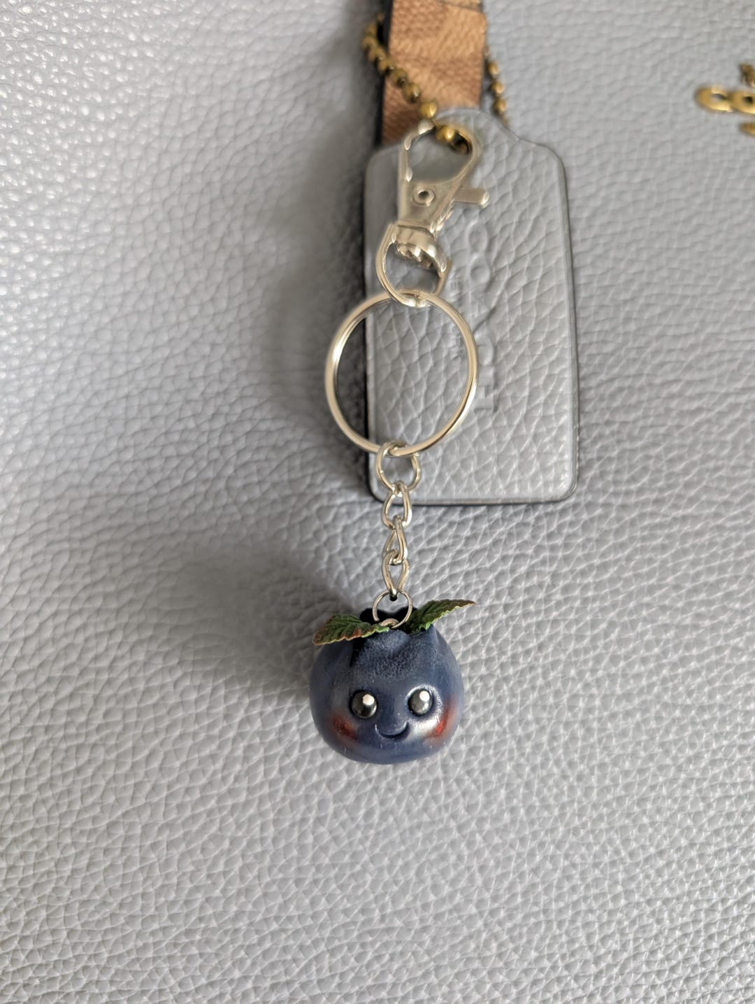 Blueberry Keychain, Kawaii Blueberry Keychain, Handmade Jumbo Blueberry ...