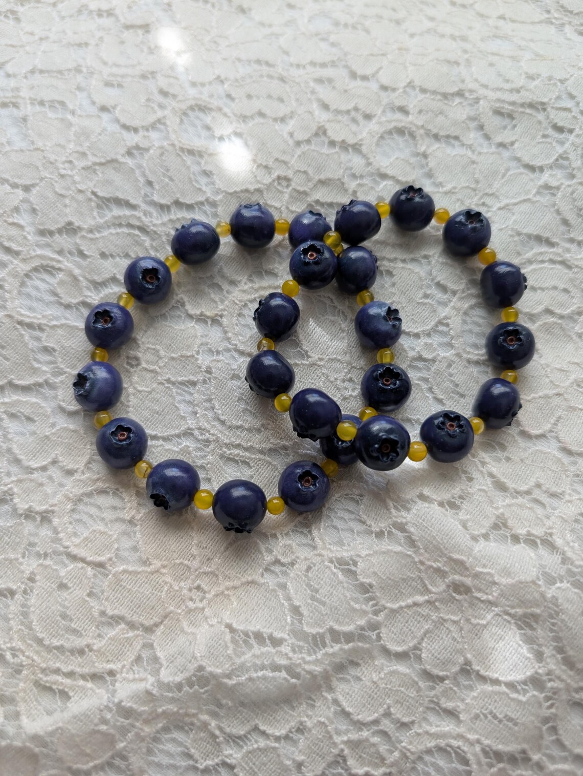 PRE ORDER ONLY (ships February) - Handmade Blueberry Bracelet - Etsy