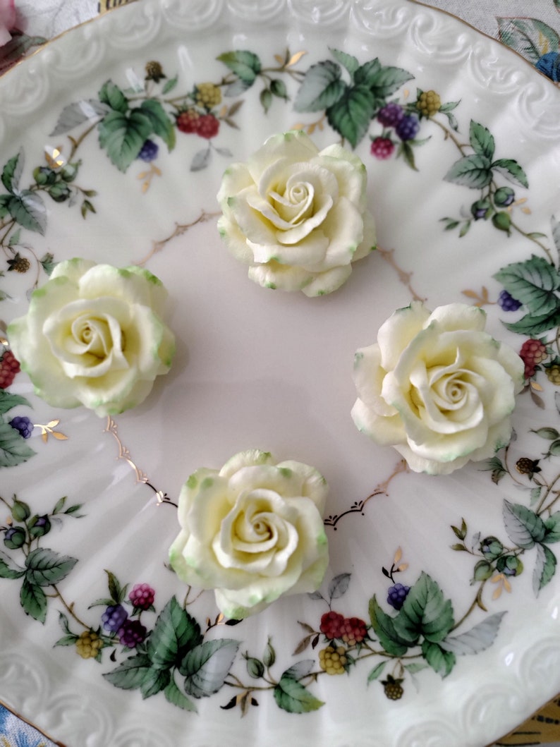 PREORDER FOR JULY - Polymer Clay Rose, Realistic Rose Flower - Etsy