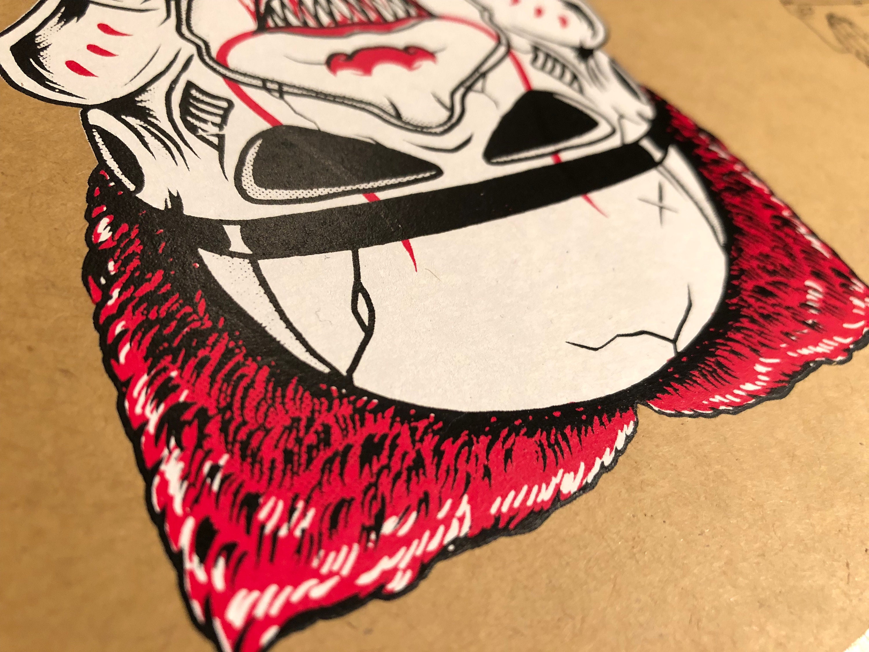 Es tu cumpleaños, payaso soldado serigrafiado a mano. - Etsy España