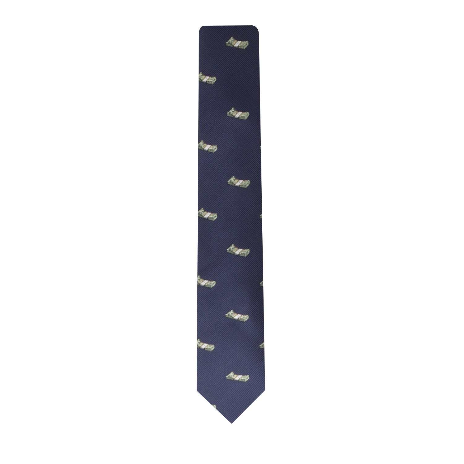 Cash Money Wall Street Banker Skinny Tie Mens Necktie Wolf of Wall St ...