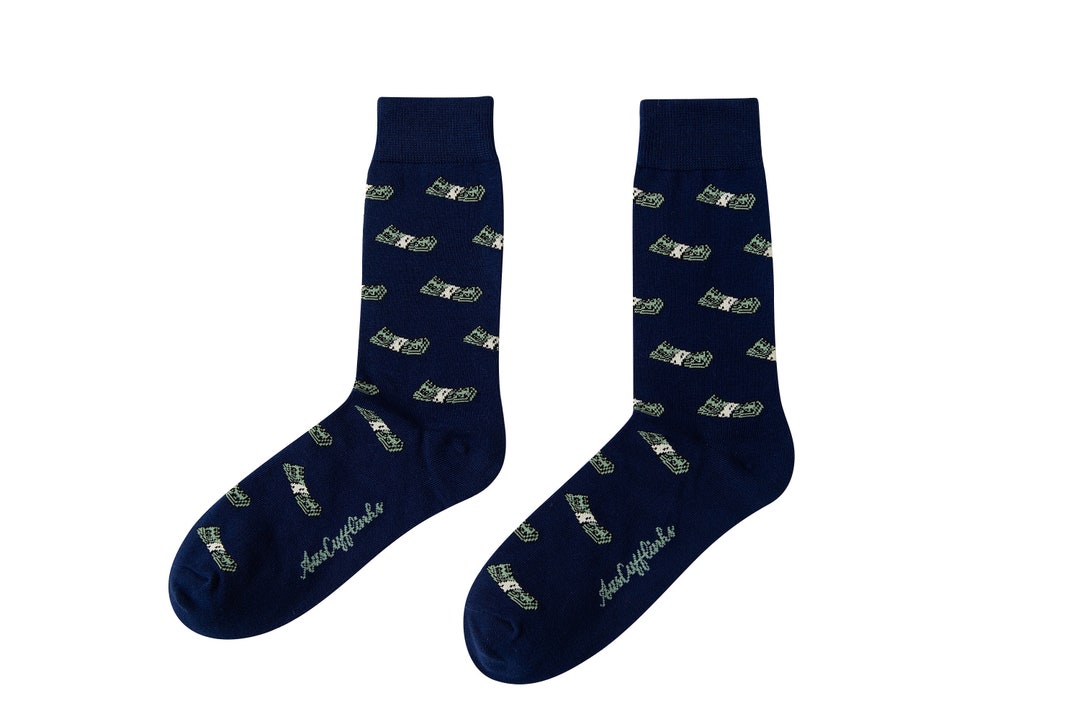 Cash Money Socks for Him Wall Street Banker Happy Fun Socks - Etsy