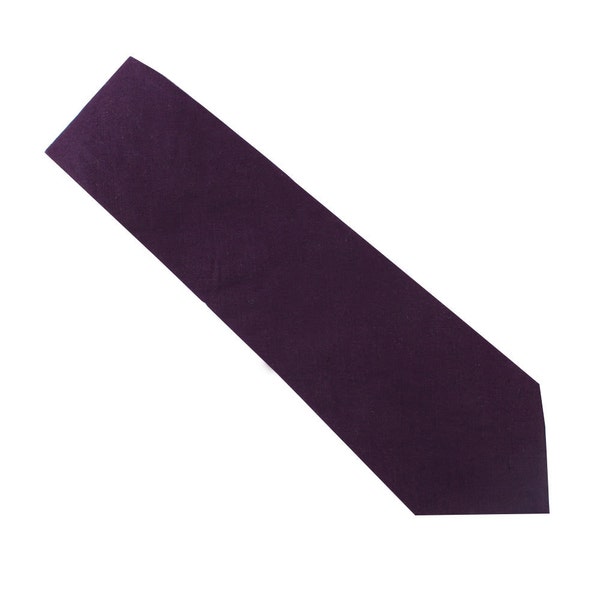 Dark Purple Tie - Etsy