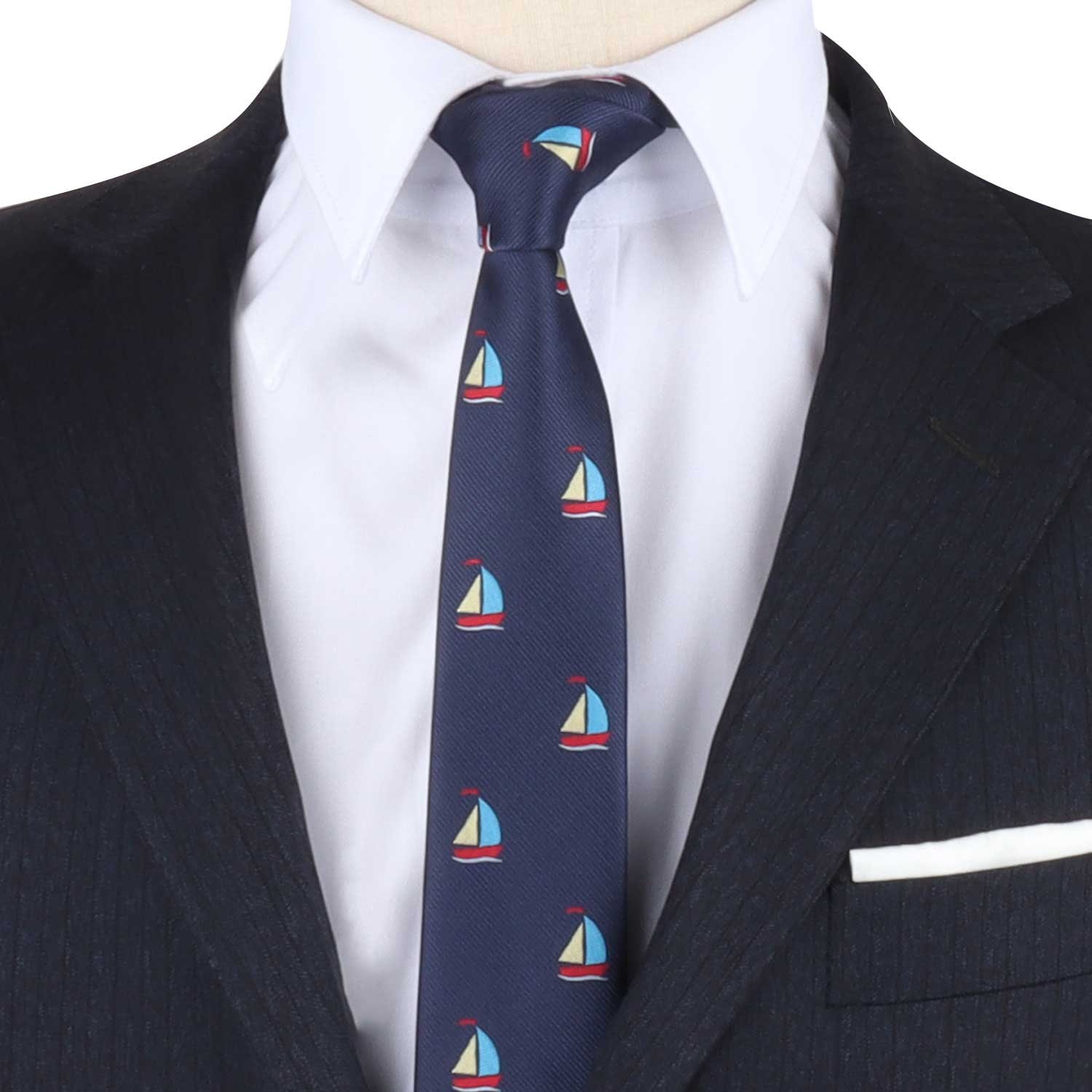 Sail Boat Sailor Neckties for Him | Sailing Yacht Race Tie sold by Kaye ...