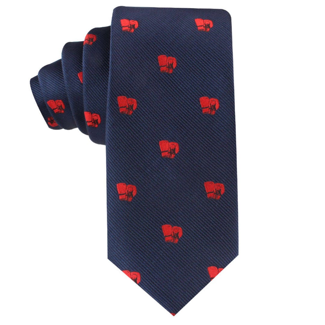 Boxing Fan Boxer Skinny Tie Mens Necktie Boxing Gloves - Etsy